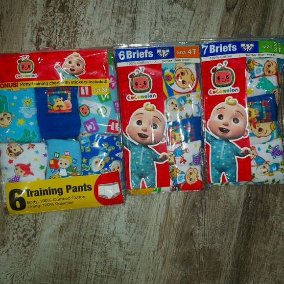jazwares | Other | Jj Cocomelon Training Briefs And Underwear | Poshmark
